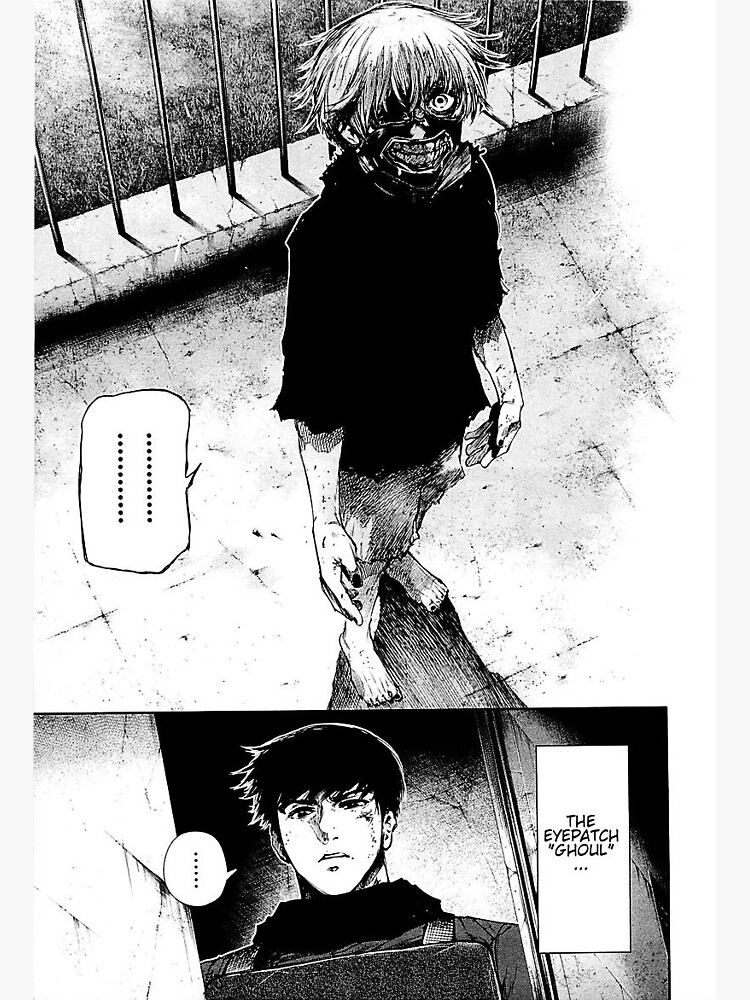"Ken Kaneki Tokyo Ghoul Manga Panel" Sticker for Sale by aryryki-art ...