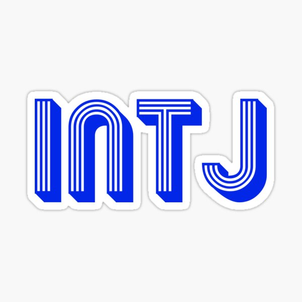 "INTJ " Sticker for Sale by lillilarkstudio | Redbubble