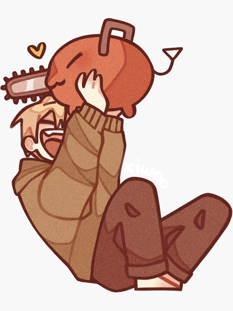 "denji (chainsawman) chibi" Sticker for Sale by xiwookk | Redbubble