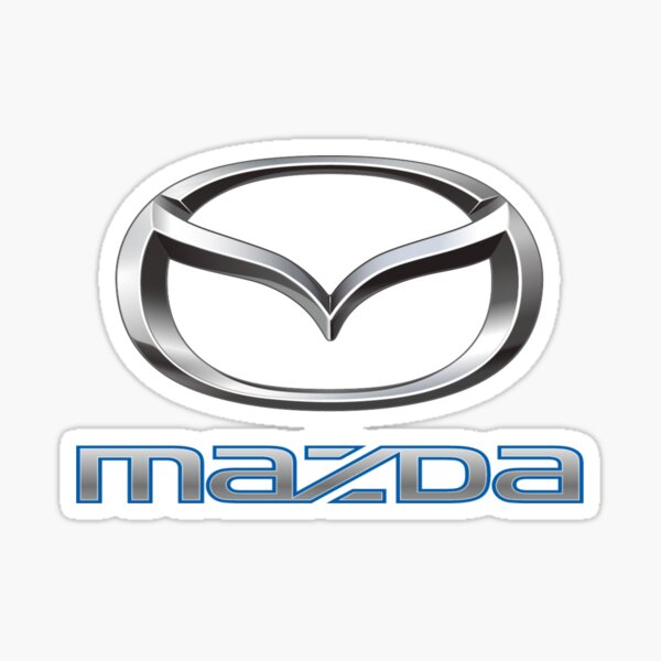 "Mazda logo" Sticker for Sale by Chefkarine1 | Redbubble