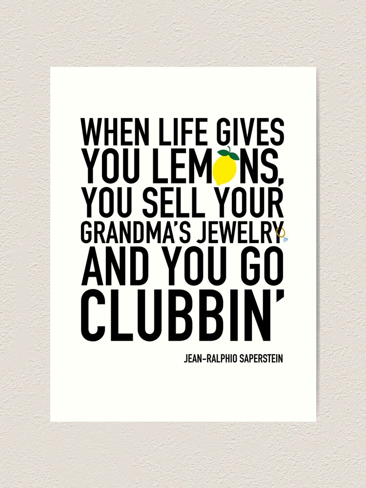 "Jean-Ralphio Saperstein Quote (Parks and Rec)" Art Print by ...