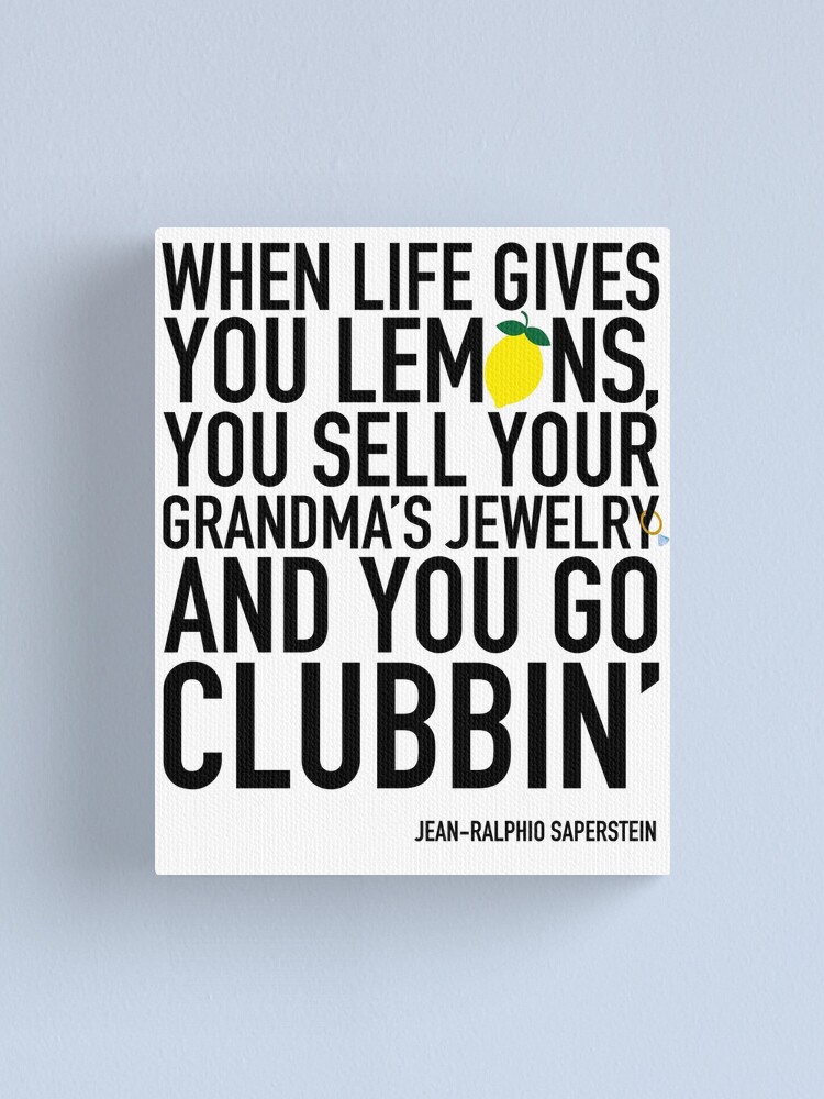 "Jean-Ralphio Saperstein Quote (Parks and Rec)" Canvas Print for Sale ...