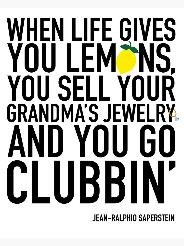 "Jean-Ralphio Saperstein Quote (Parks and Rec)" Canvas Print for Sale ...