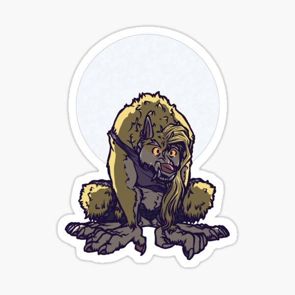 "Werewolf's First Full Moon Transformation" Sticker for Sale by ...