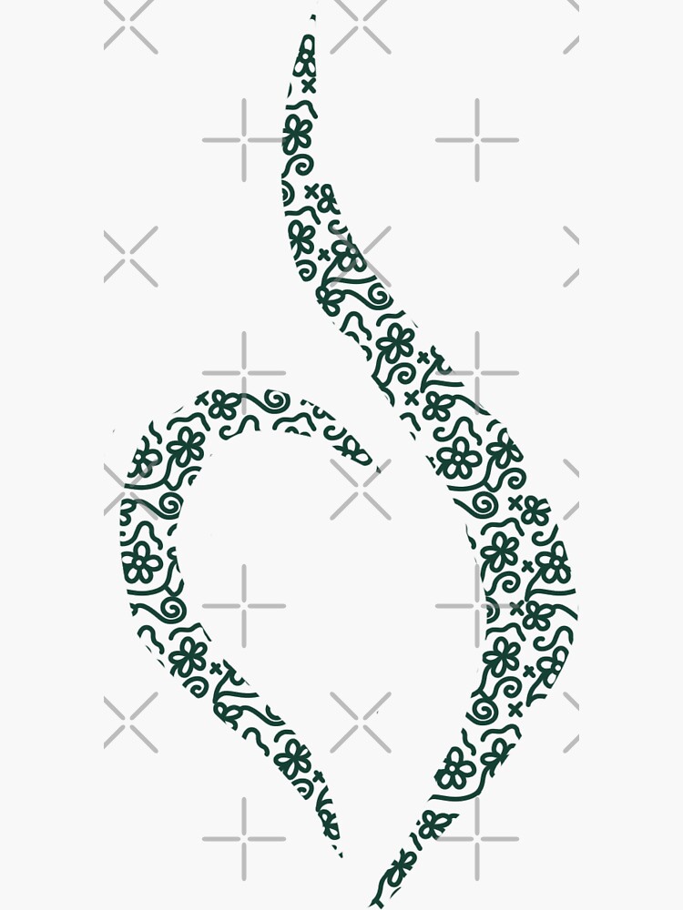 "NEDA floral symbol" Sticker for Sale by sofiedc | Redbubble