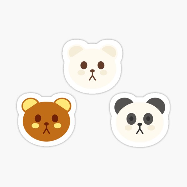 "Three Bears" Sticker for Sale by KurapikasStore | Redbubble