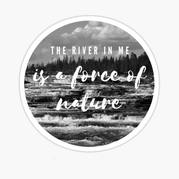 "Nordic river waterfall" Sticker for Sale by Naturalandscape | Redbubble
