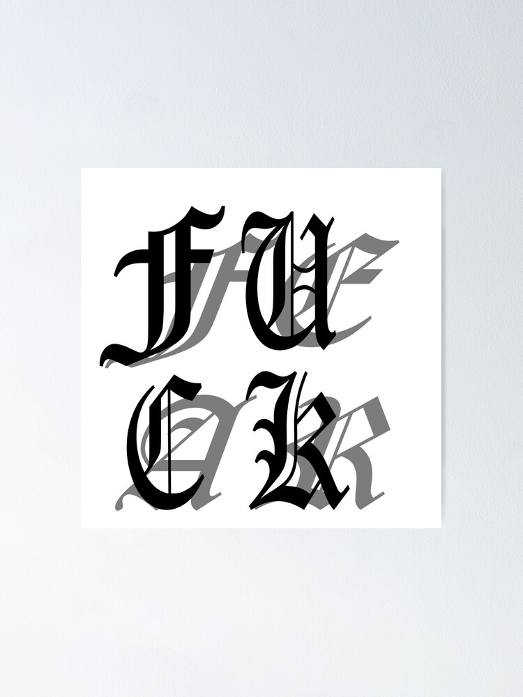 "Fuck Fear ( Stone Cold Steve Austin )" Poster by DegnWorld | Redbubble