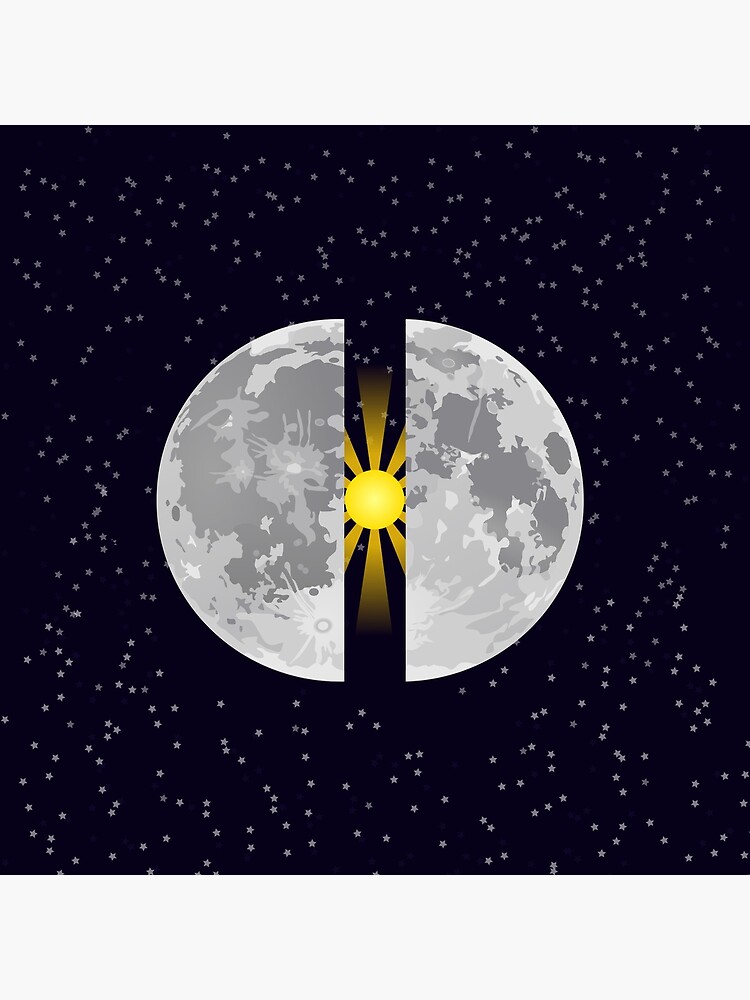 "Sun Splitting Moon" Poster for Sale by AlbatrossArts | Redbubble