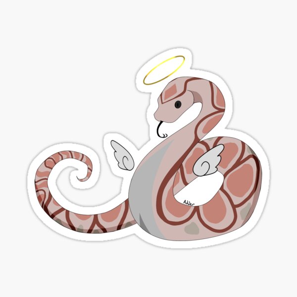 "Angel Snake" Sticker for Sale by AddertheSnek | Redbubble