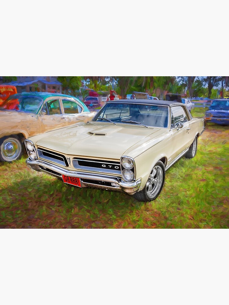 "1966 yellow Pontiac GTO " Poster for Sale by RichFrancoCars | Redbubble