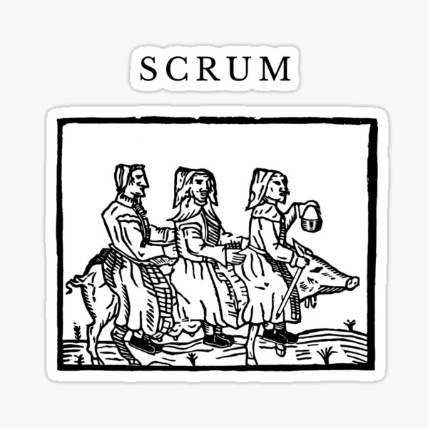 "Scrum" Sticker for Sale by nerd-for-agile | Redbubble