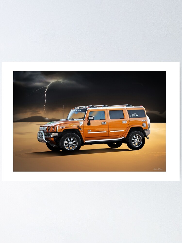 "GM Hummer H2 SUV" Poster by DaveKoontz | Redbubble