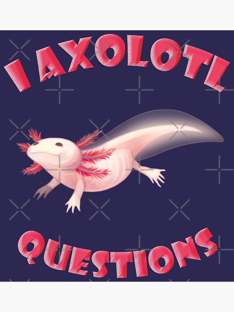 "I Axolotl Questions" Poster for Sale by SkyAfterDusk | Redbubble