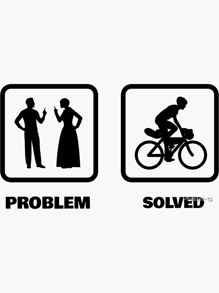 "Problem Solved" Sticker for Sale by Philster-ts | Redbubble