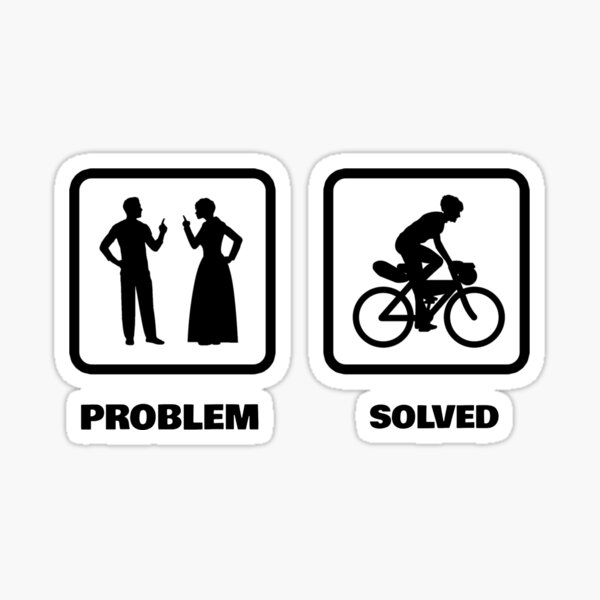 "Problem Solved" Sticker for Sale by Philster-ts | Redbubble