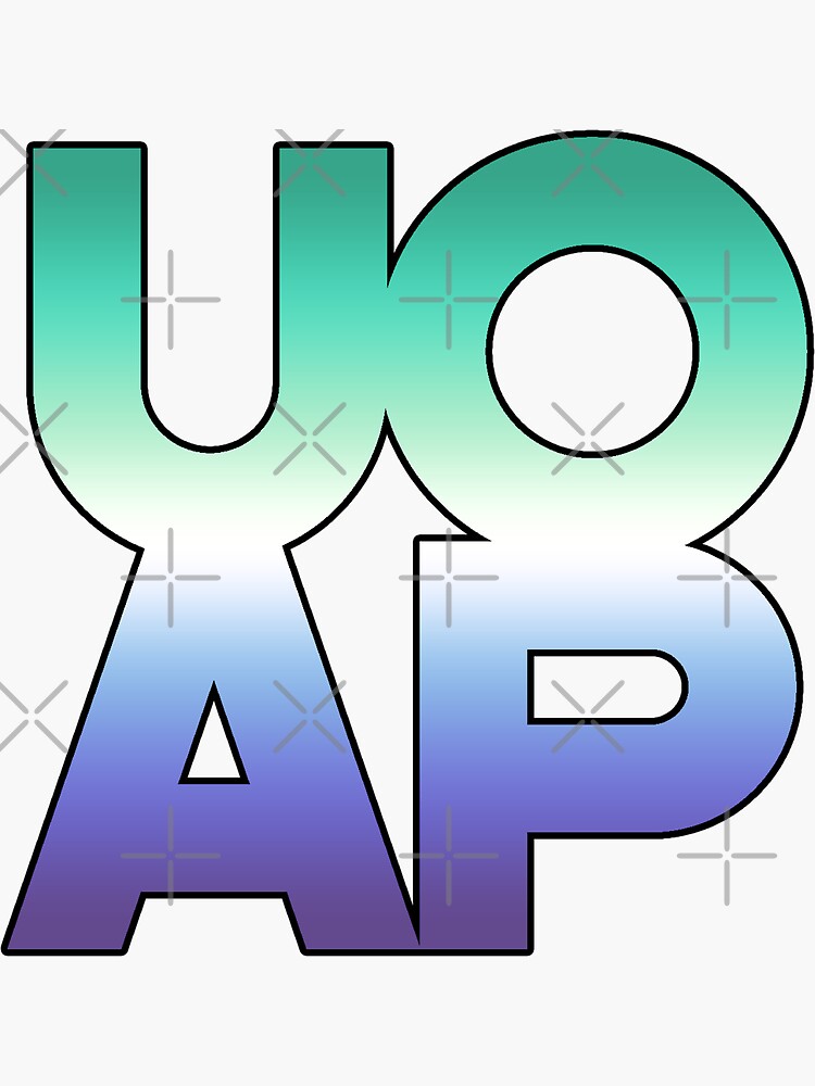 "UOAP Gay Men Pride" Sticker for Sale by GapplePhotos | Redbubble