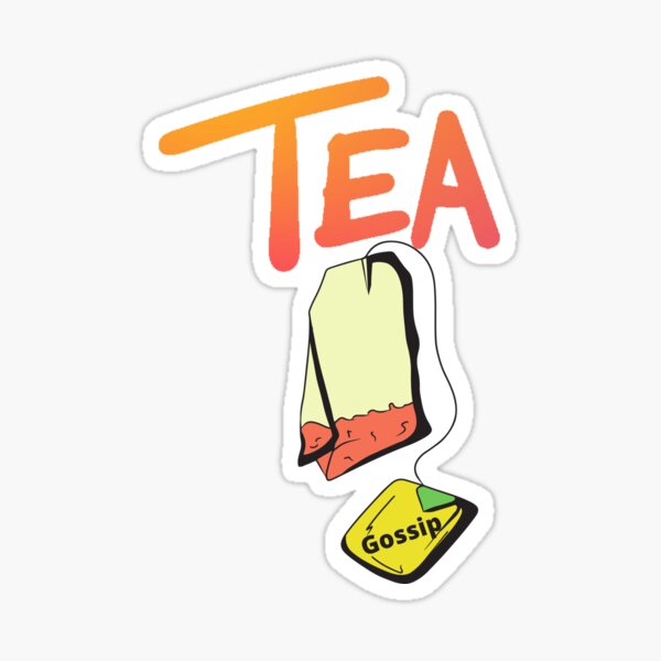 "Tea Gossip" Sticker for Sale by Boatmai | Redbubble
