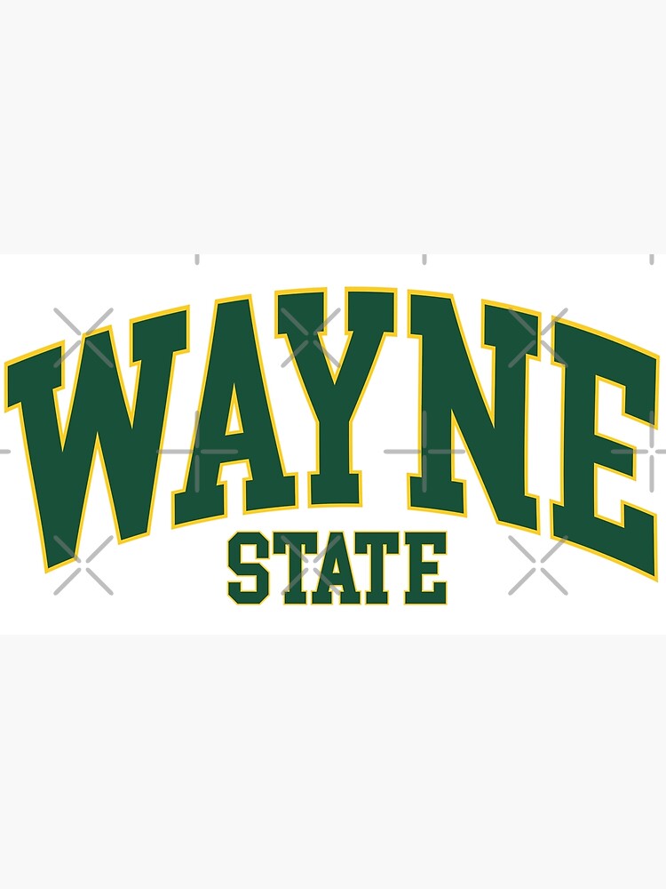 "wayne state - college font curved" Art Print by scollegestuff | Redbubble