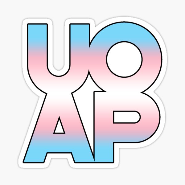 "UOAP Trans Pride - Black" Sticker for Sale by GapplePhotos | Redbubble