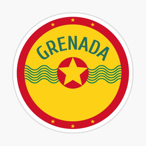"Grenada Wave Effect" Sticker for Sale by FedSherDesign | Redbubble