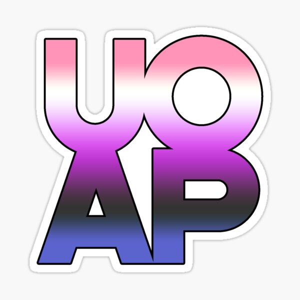 "UOAP Genderfluid Pride - Black" Sticker for Sale by GapplePhotos ...