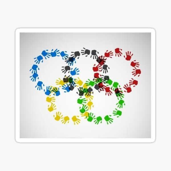 "olympic hand" Sticker for Sale by K2ARIS | Redbubble