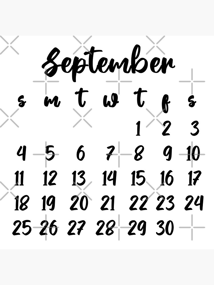 "September bullet journal calendar month 2022" Sticker for Sale by ...