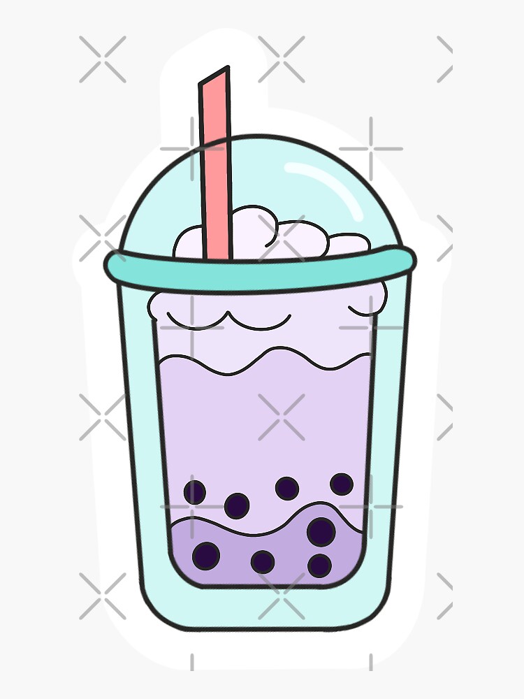"Purple Boba sticker" Sticker for Sale by RheinhrdtBeauty | Redbubble