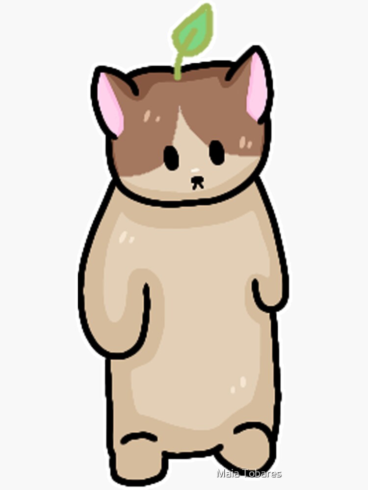 "Cute standing cat meme" Sticker for Sale by BiitterblueM | Redbubble