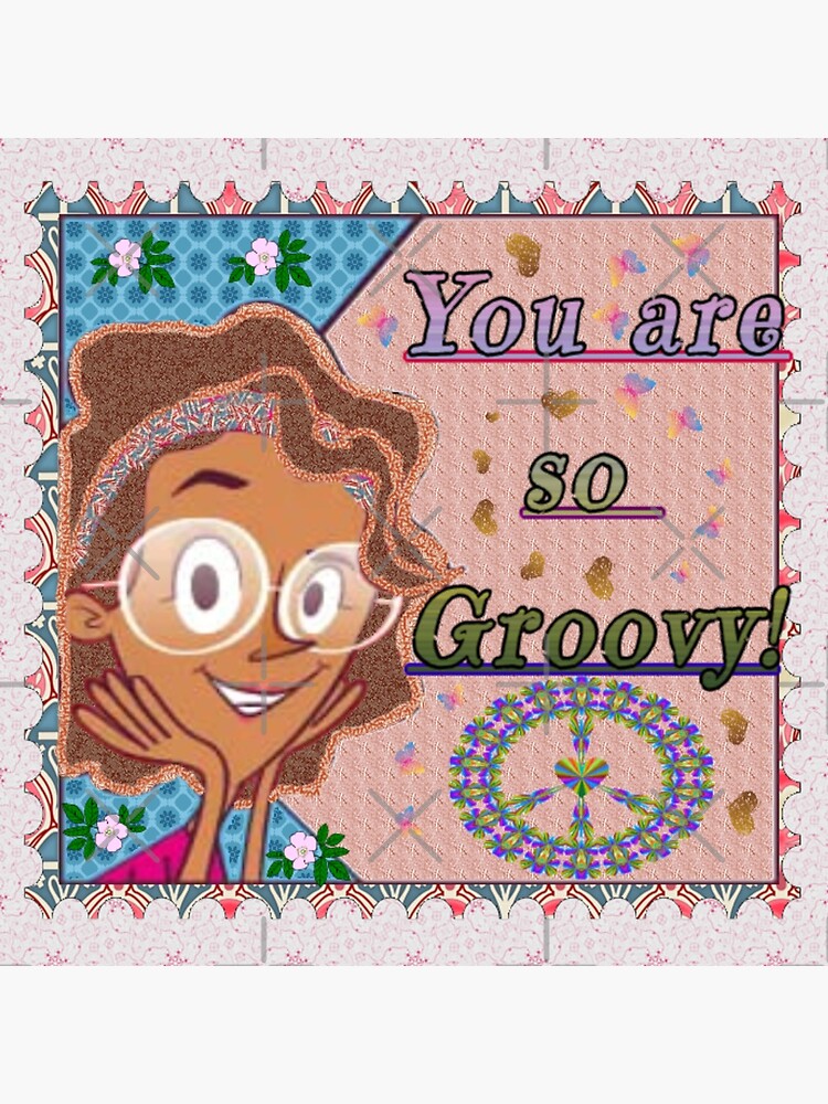 "You are so Groovy! Stamp Design" Poster for Sale by EdnaMae22 | Redbubble