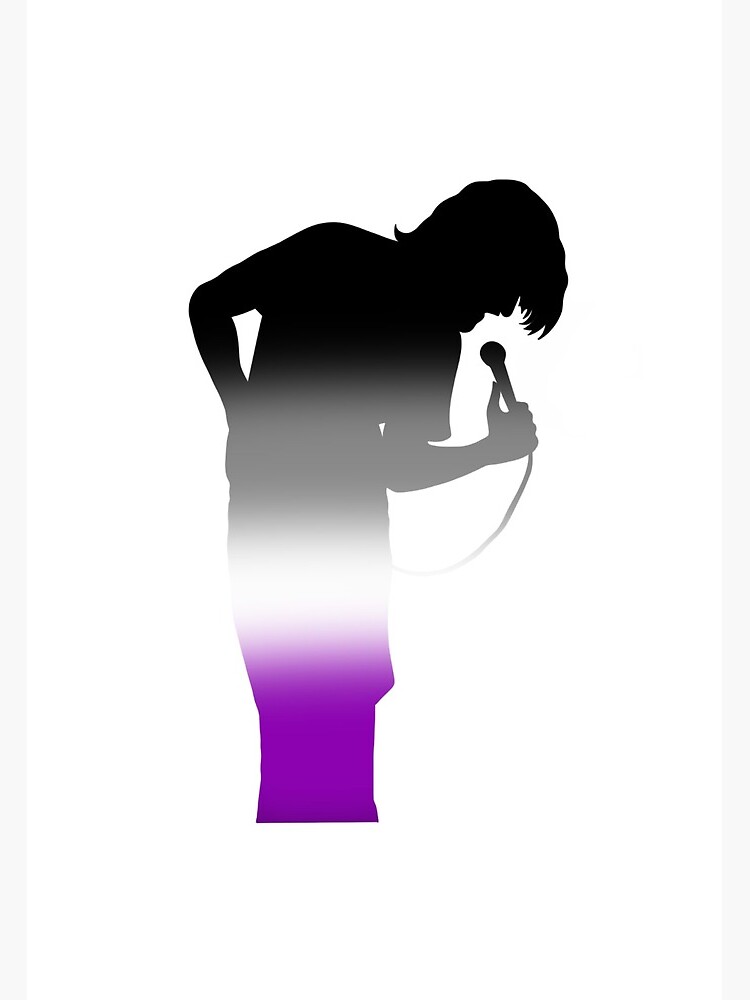 "Asexual Flag Bo Burnham Silhouette" Art Print for Sale by lowkeydaisy ...