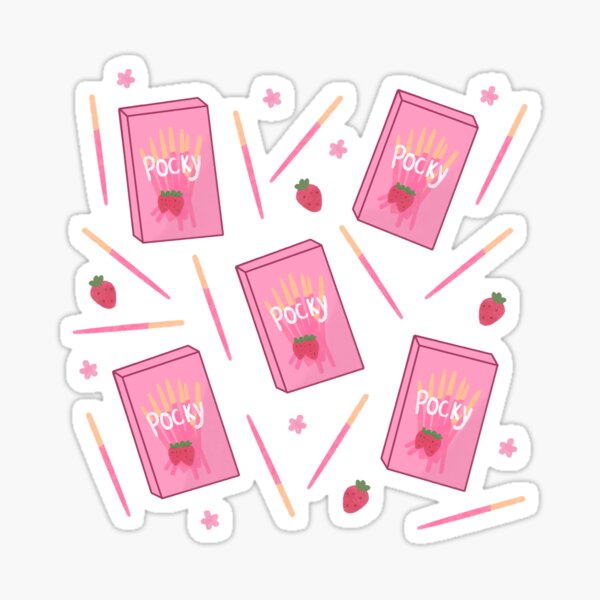 "Pocky set" Sticker for Sale by techiaasd | Redbubble