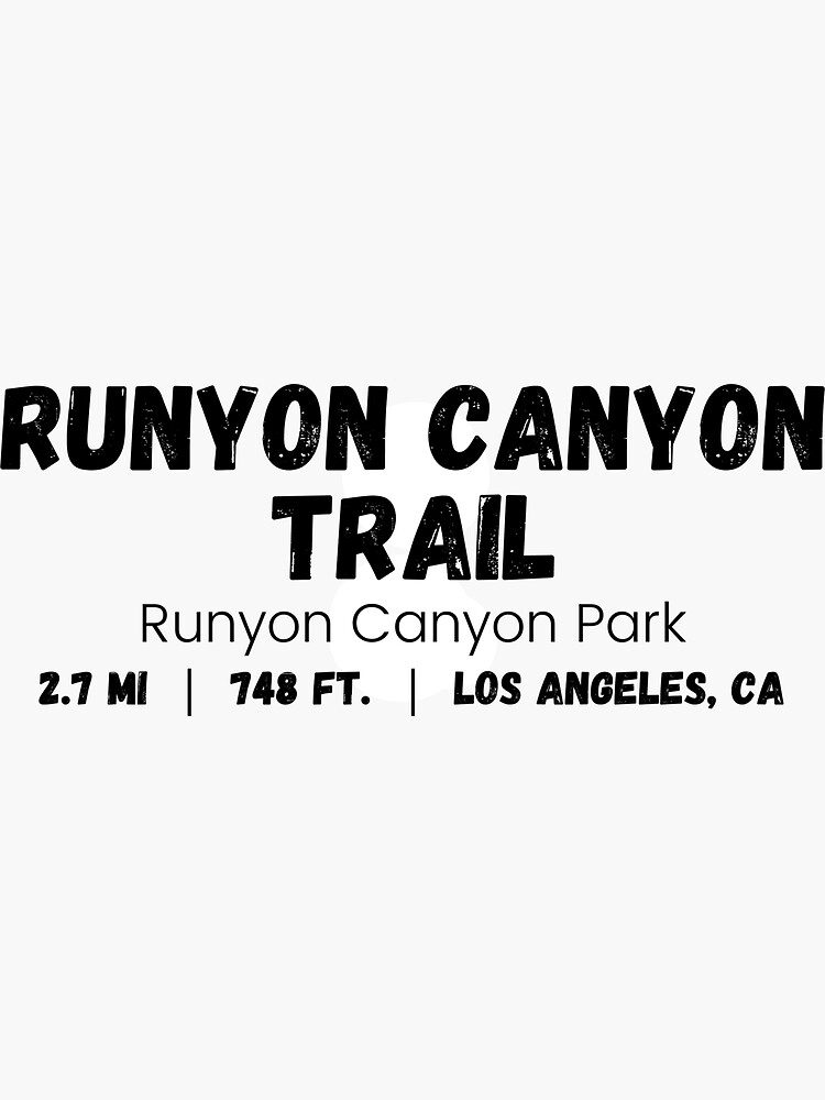 "Runyon Canyon Trail- Runyon Canyon Park, California Hiking/Trail ...