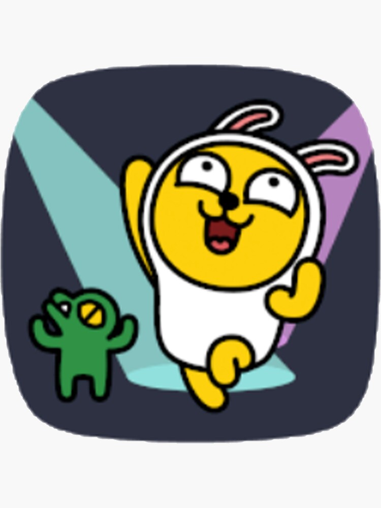 "KakaoTalk Friends Muzi & Con (Dancing)" Sticker for Sale by ...