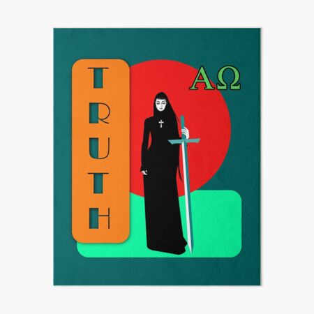 "Jesus Christ, the Sword of Truth in Christian hands" Art Board Print ...