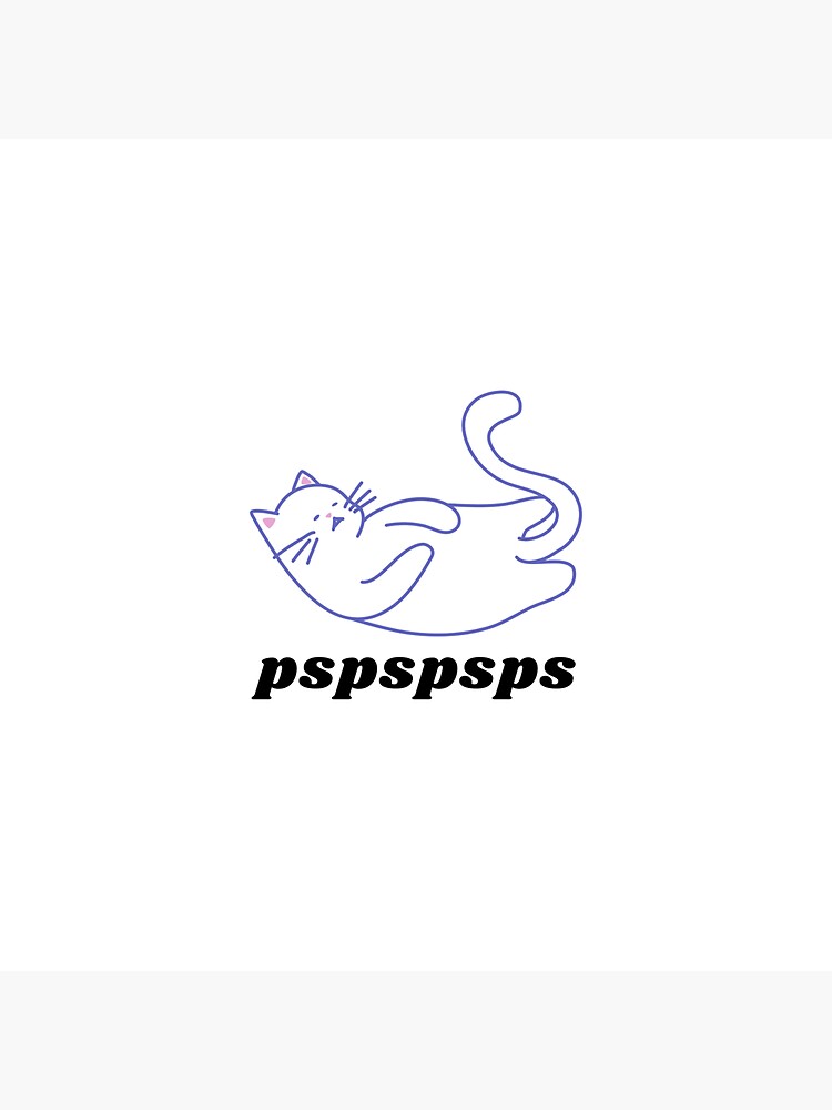 "pspspsps" Sticker for Sale by kat-kat1997 | Redbubble