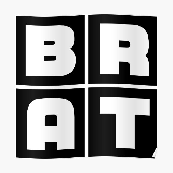 "B-R-A-T Modern Brat" Poster by iPixel | Redbubble