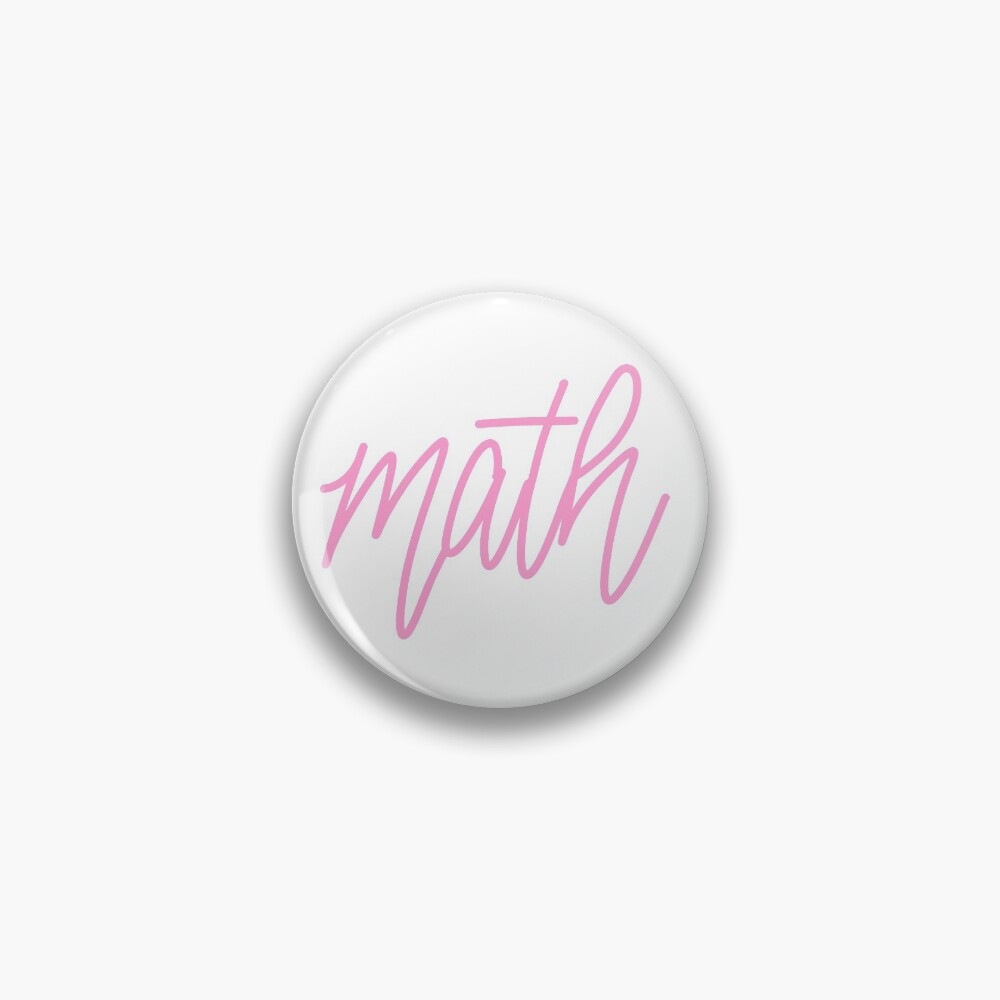"Pink Math school subject" Sticker for Sale by King-of-my-art | Redbubble