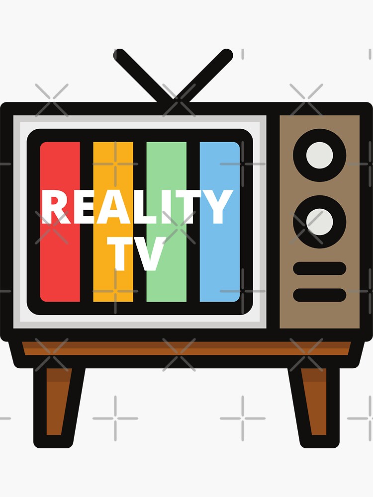"Reality TV" Sticker for Sale by MayaCordalia | Redbubble