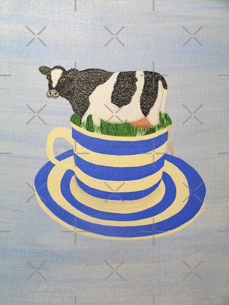"Cafe Cow" Poster by StudioAnnabel | Redbubble