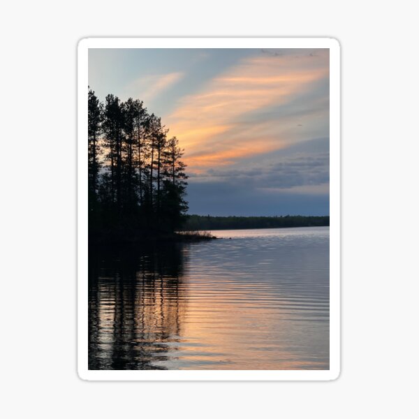 "Lake and Sunset " Sticker for Sale by aadventures | Redbubble