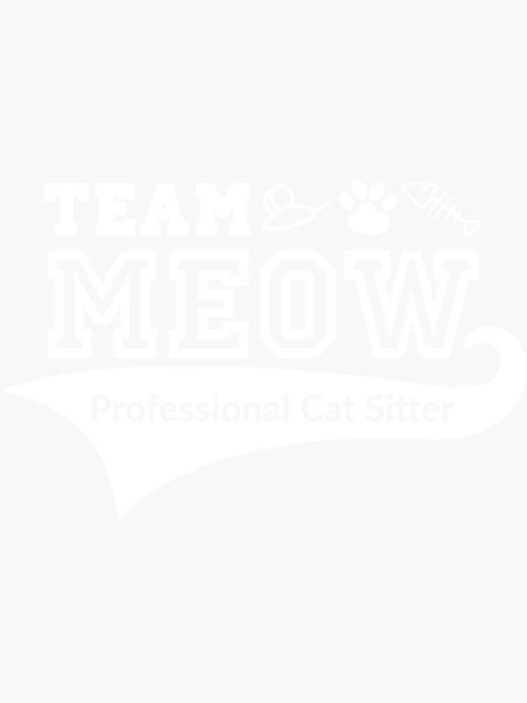 "Team Meow " Sticker for Sale by Zendaiya01 | Redbubble