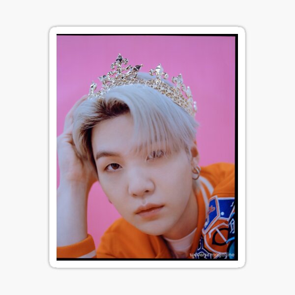 "SUGA Weverse Magazine" Sticker for Sale by mondongos | Redbubble