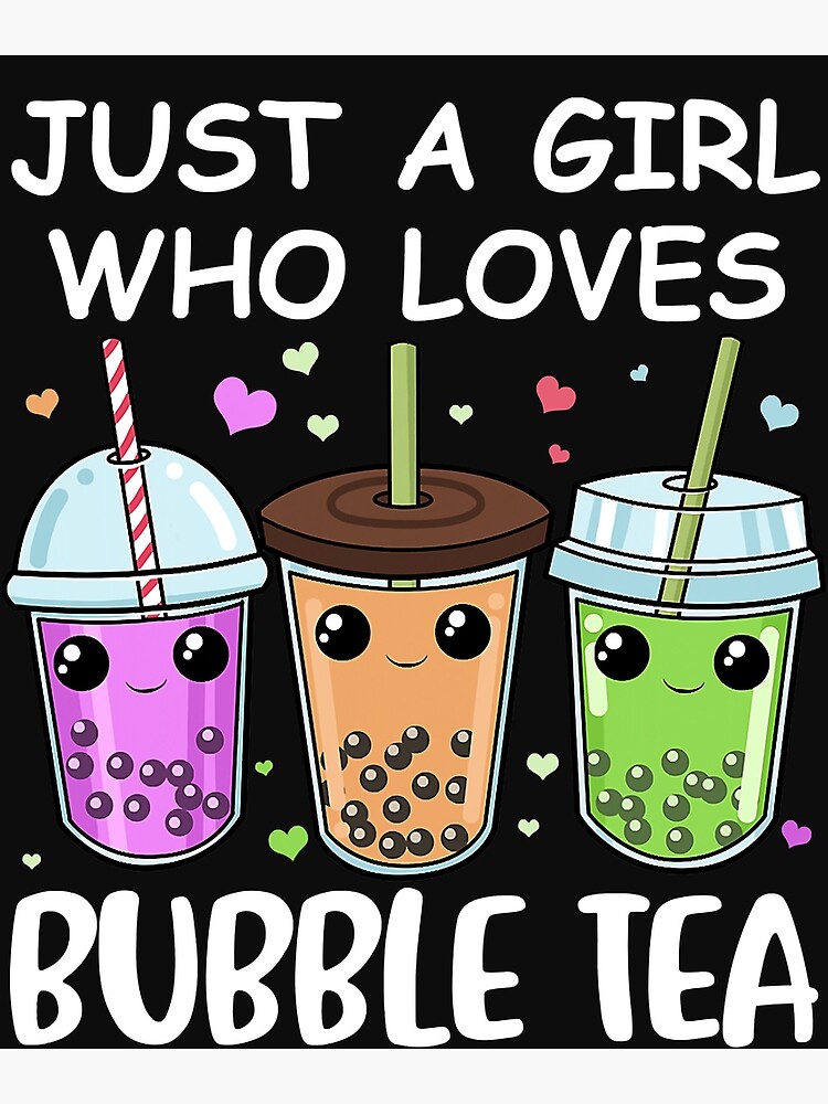 Lámina fotográfica «Bubble Tea Girls Bubble Tea Regalo Mujer Kawaii ...