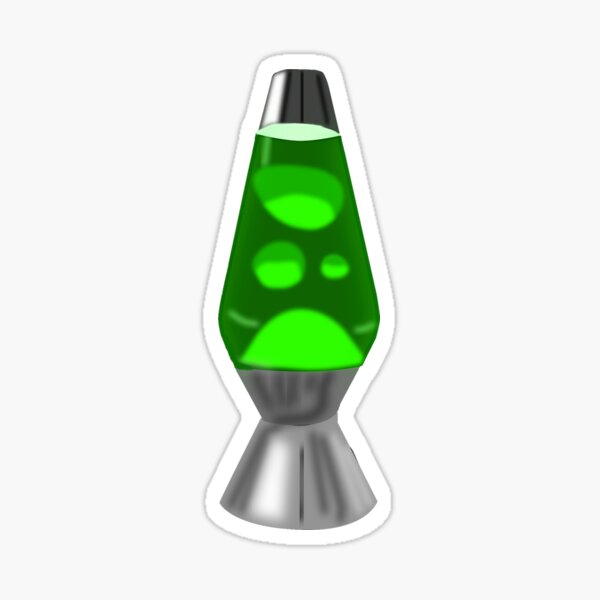 "Lava lamp, green lava lamp, cartoon lava lamp, groovy, 1960s, vintage ...