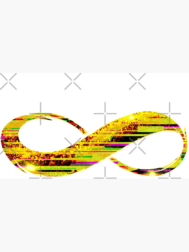 "Golden Yellow INFINITY Symbol / Neurodiversity Autism ADHD Acceptance ...