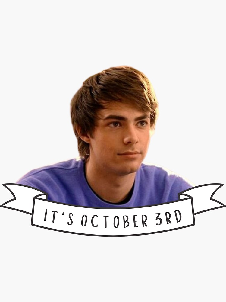 "Mean Girls It's October 3rd" Sticker for Sale by inspiredtiger | Redbubble