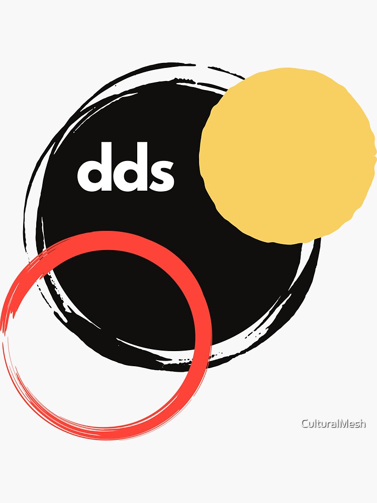 "DDS logo design for dental gifts" Sticker for Sale by CulturalMesh ...