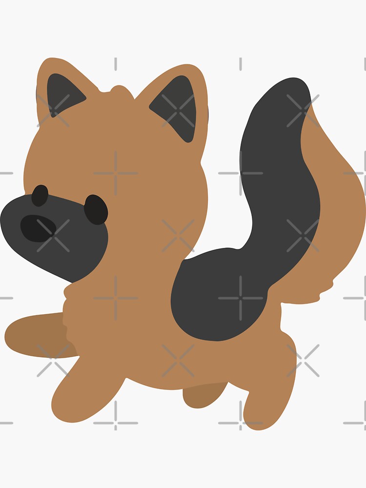 "Chibi German Shepherd" Sticker for Sale by ncdoggGraphics | Redbubble